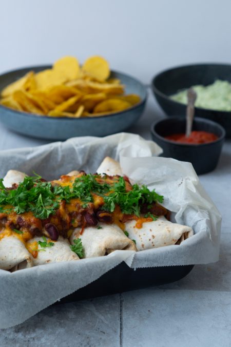 Enchiladas med oksekød - opskrift på mexicanske pandekager