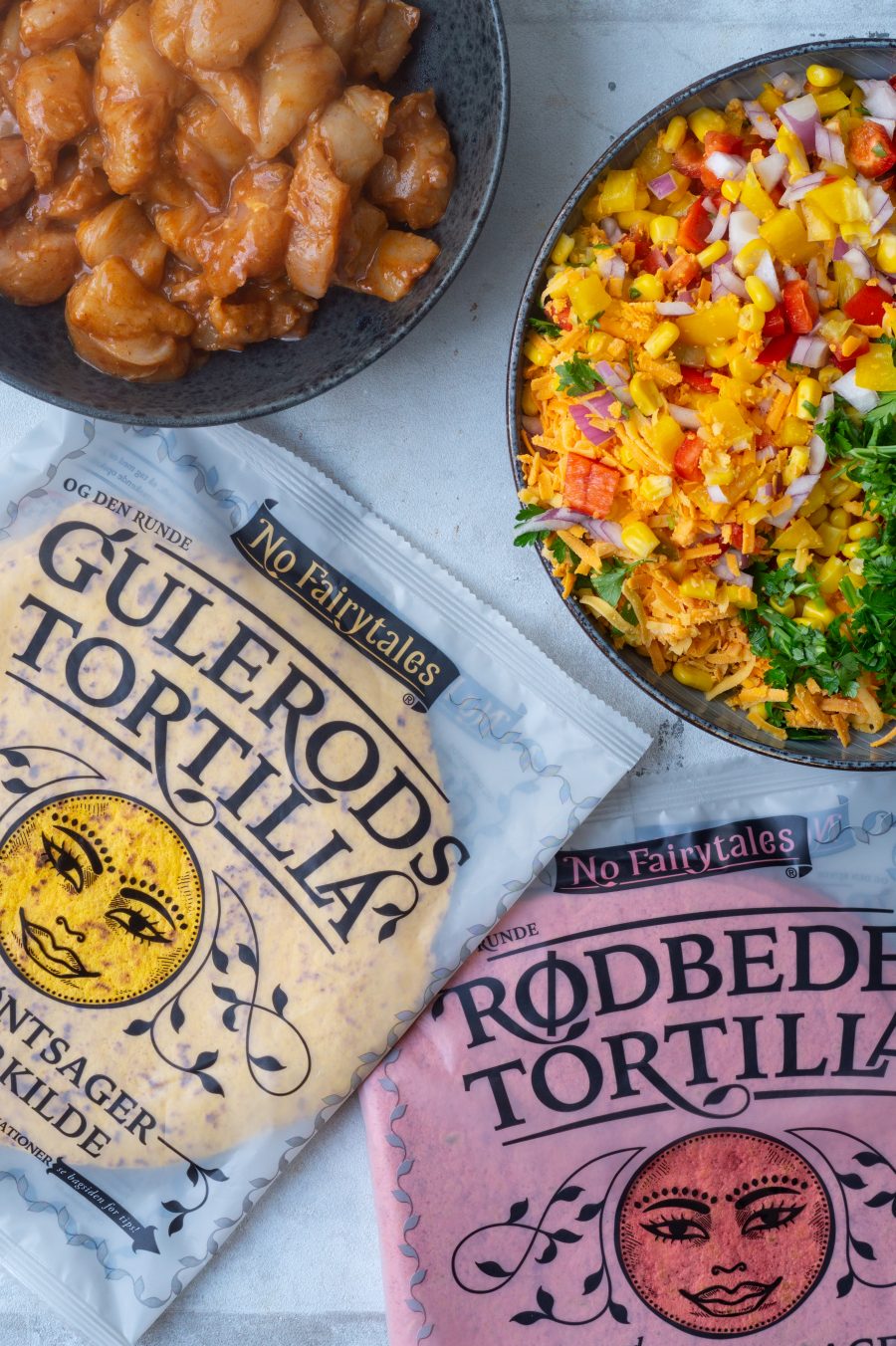 Quesadillas med kylling - mexicanske pandekager med fyld