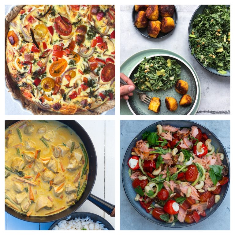 Madplan uge 36 - med thai wokret, grøntsagstærte og veggiedeller