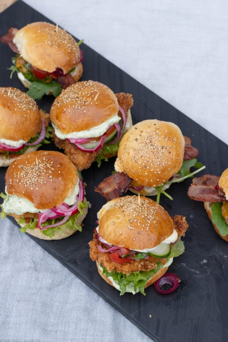 Sliders - små burgers med forskelligt indhold, perfekt gæstemad