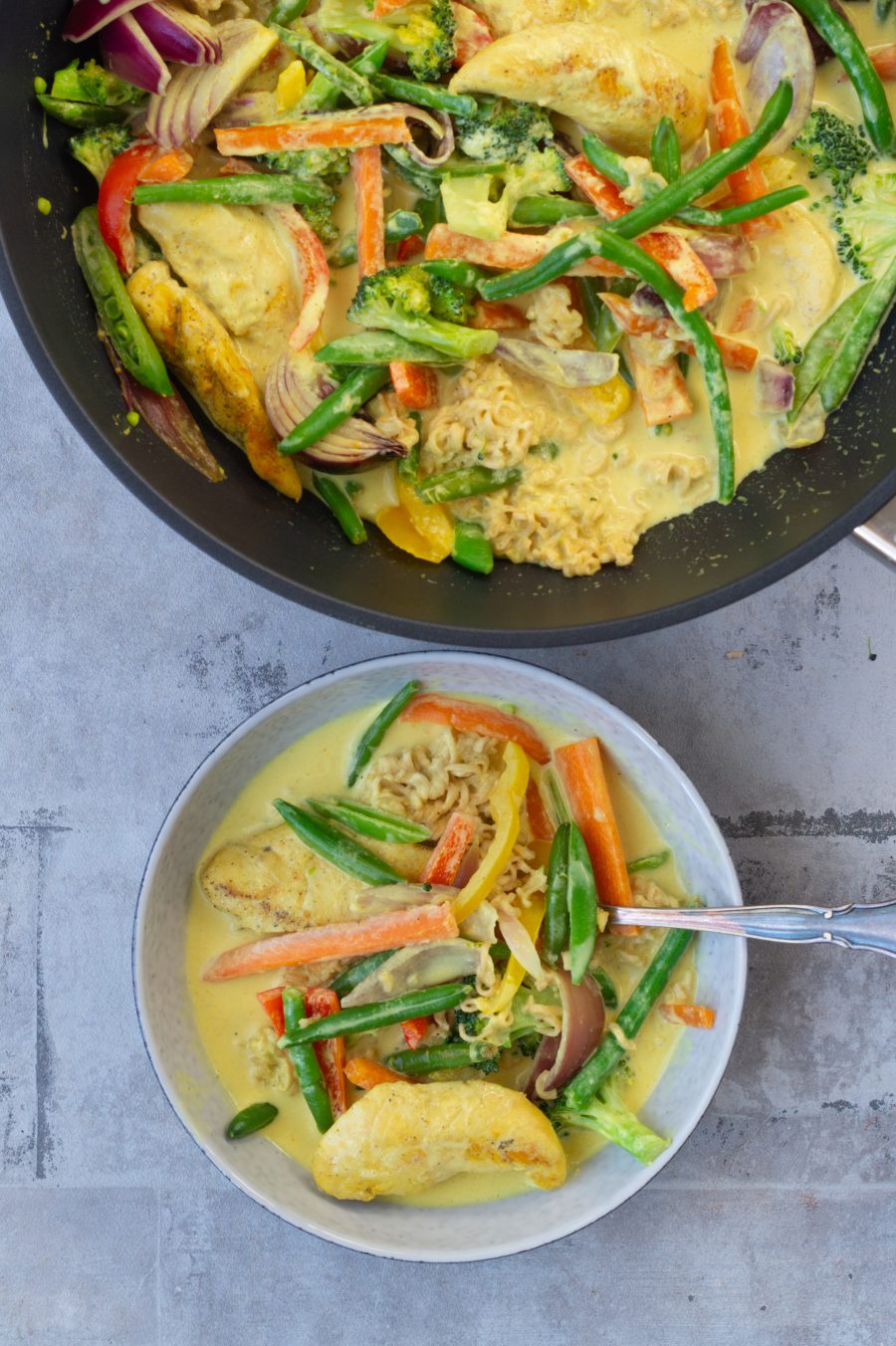 Wok med kylling og grønt - Opskrift på nem hverdagswok